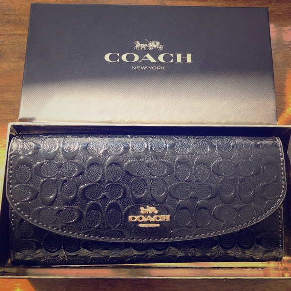 Coach | Bags | Coach Continental Wallet In Signature Leather | Poshmark